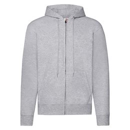 Fruit of the Loom - "Classic" Kapuzenjacke f&uuml;r Herren/Damen Unisex (Grau meliert)