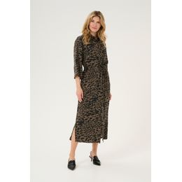 Kaffe Kleid Loose fit Major Brown/Black Leopard black darkgrey