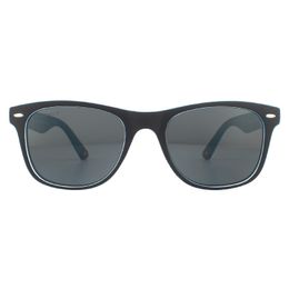 Montana Rectangle Unisex Matte Blue Light Blue Smoke Polarized Sonnenbrille