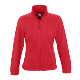 SOLS Damen North Fleece-Jacke mit durchgehendem Rei&szlig;verschluss (Rot)