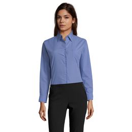 SOLS - "Executive" Bluse f&uuml;r Damen - Business Lang&auml;rmlig (Mittelblau)