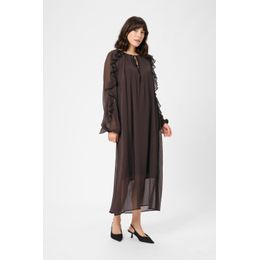 Kaffe Kleid KAmila Kleid A-shape dark brown
