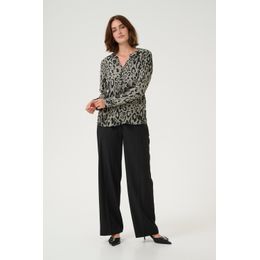Kaffe Langarm-Bluse Regular fit Moonstruck / Black Animal animal