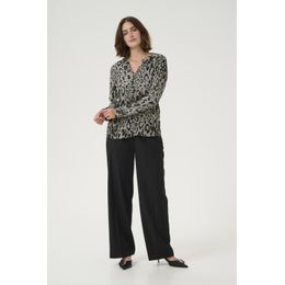 Kaffe Langarm-Bluse Regular fit Moonstruck / Black Animal animal