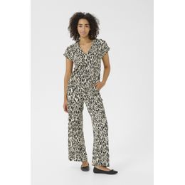 Kaffe &Auml;rmellose Bluse Casual fit Turtledove/Black Paint Print white black