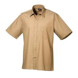Premier - Hemd f&uuml;r Herren kurz&auml;rmlig (Khaki)