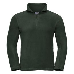 Russel Athletic Russell Herren Outdoor Fleecepullover mit Rei&szlig;verschluss am Kragen (Flaschengr&uuml;n)