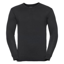 Russel Athletic Russell Collection Strickpullover mit V-Ausschnitt (Schwarz)