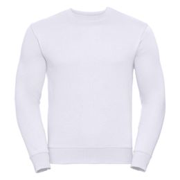 Russel Athletic Russell Herren Authentic Sweatshirt, schmaler Schnitt (Wei&szlig;)