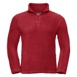 Russel Athletic Russell - Fleece-Oberteil mit kurzem Rei&szlig;verschluss f&uuml;r Herren - F&uuml;r Au&szlig;en (Rot)