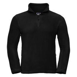 Russel Athletic Russell Herren Outdoor Fleecepullover mit Rei&szlig;verschluss am Kragen (schwarz)