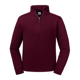 Russel Athletic Russell - "Authentic" Sweatshirt mit kurzem Rei&szlig;verschluss f&uuml;r Herren (Burgunderrot)