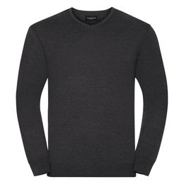 Russel Athletic Russell Collection - Sweatshirt V-Ausschnitt f&uuml;r Herren (Holzkohle-Mergel)