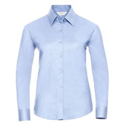 Russel Athletic Russell Collection Easy Care Oxford Bluse, Langarm (Hellblau)