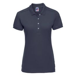 Russel Athletic Russell Damen Stretch Polo-Shirt, Kurzarm (Dunkelblau)