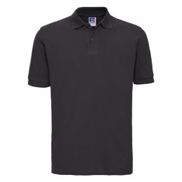 Russel Athletic Russell Herren Polo-Shirt, Kurzarm (Schwarz)