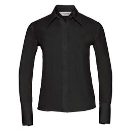 Russel Athletic Russell Collection Bluse, Langarm, b&uuml;gelfrei (Schwarz)