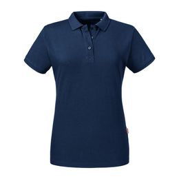 Russel Athletic Russell - Poloshirt, Baumwolle aus biologischem Anbau f&uuml;r Damen (Marineblau)