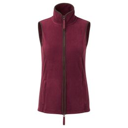 Premier - "Artisan" Weste f&uuml;r Damen (Burgunderrot/Braun)