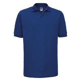 Russel Athletic Russell Herren Ripp Polo-Shirt, Kurzarm (Helles Royalblau)