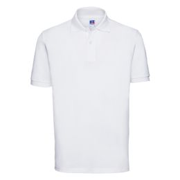 Russel Athletic Russell Herren Polo-Shirt, Kurzarm (Wei&szlig;)