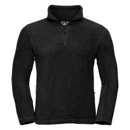 Russel Athletic Russell - Fleece-Oberteil mit kurzem Rei&szlig;verschluss f&uuml;r Herren - F&uuml;r Au&szlig;en (Schwarz)