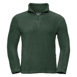 Russel Athletic Russell - Fleece-Oberteil mit kurzem Rei&szlig;verschluss f&uuml;r Herren - F&uuml;r Au&szlig;en (Flaschengr&uuml;n)