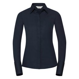 Russel Athletic Russell Collection - "Ultimate" Hemd f&uuml;r Damen Lang&auml;rmlig (Leuchtend Navy-Blau)