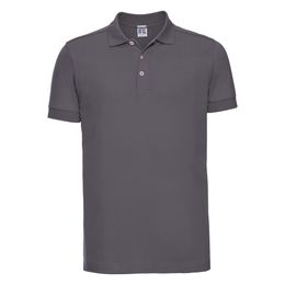 Russel Athletic Russell Herren Stretch Polo-Shirt, Kurzarm (Dunkelgrau)