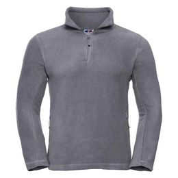 Russel Athletic Russell - Fleece-Oberteil mit kurzem Rei&szlig;verschluss f&uuml;r Herren - F&uuml;r Au&szlig;en (Grau)