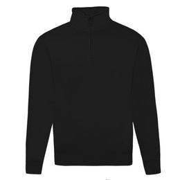 Russel Athletic Russell - "Authentic" Sweatshirt mit kurzem Rei&szlig;verschluss f&uuml;r Herren (Schwarz)