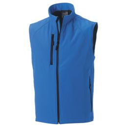 Russel Athletic Russell Herren Soft-Shell-Weste, 3-lagig (Himmelblau)