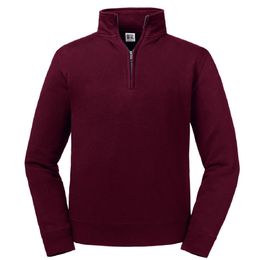 Russel Athletic Russell - "Authentic" Sweatshirt mit kurzem Rei&szlig;verschluss f&uuml;r Herren (Burgunder)