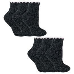 6 Paar Damen Kurze Alpakawollfeuchtigkeitstransport Socken