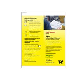 Einschreiben, 10er-Marken-Set