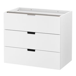 IKEA NORDLI Schubladenelement/3 Schubl.