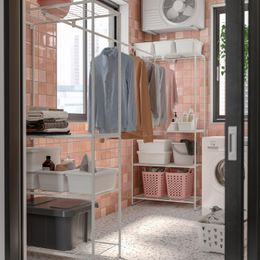 IKEA JOSTEIN Regal mit Kleiderstange