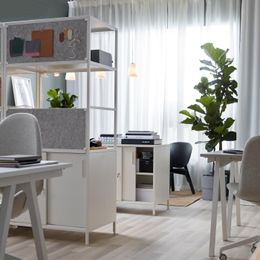 IKEA TROTTEN Schiebet&uuml;renschrank mit Notiztafel