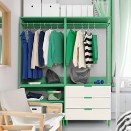 IKEA PLATSA Kleiderschr., offen mit 3 Schubl