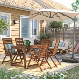 IKEA N&Auml;MMAR&Ouml; Tisch+4 Hochlehner/au&szlig;en
