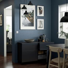IKEA BEST&Aring; Aufbewkomb.+T&uuml;ren/Schubladen