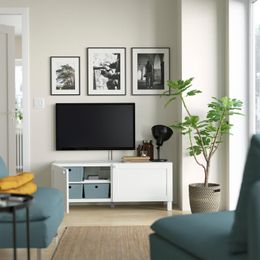 IKEA BEST&Aring; TV-Bank mit T&uuml;ren