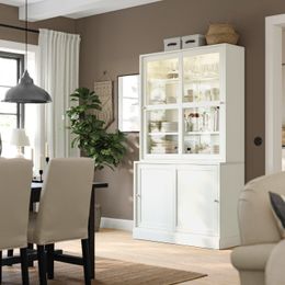 IKEA HAVSTA Aufbewahrung mit Glasschiebet&uuml;ren