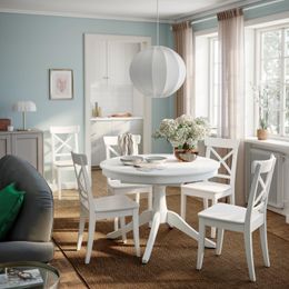 IKEA ROSENTORP / ROSENTORP Tisch und 4 St&uuml;hle