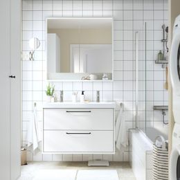 IKEA HAVB&Auml;CK / ORRSJ&Ouml;N Waschbschr+Schubladen/Waschb/Mibatn