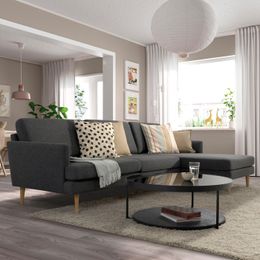 IKEA GRILLSTORP / SMEDSTORP 4er-Sofa mit R&eacute;camiere rechts