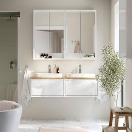 IKEA &Auml;NGSJ&Ouml;N / BACKSJ&Ouml;N Waschbeckenschr./2Waschb./2Mischba.