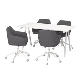 IKEA TROTTEN / TOSSBERG Konferenztisch und St&uuml;hle
