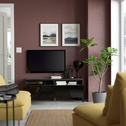 IKEA BEST&Aring; TV-Bank mit Schubladen