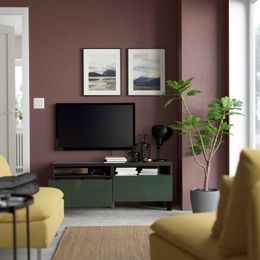 IKEA BEST&Aring; TV-Bank mit Schubladen
